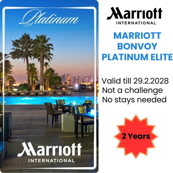 Marriott Bonvoy Platinum Elite for 2 Years - Vip Hotel Flights