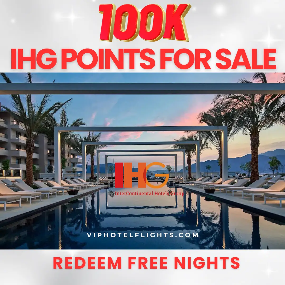 100K IHG Points for Sale, Redeem Free Nights - Vip Hotel Flights